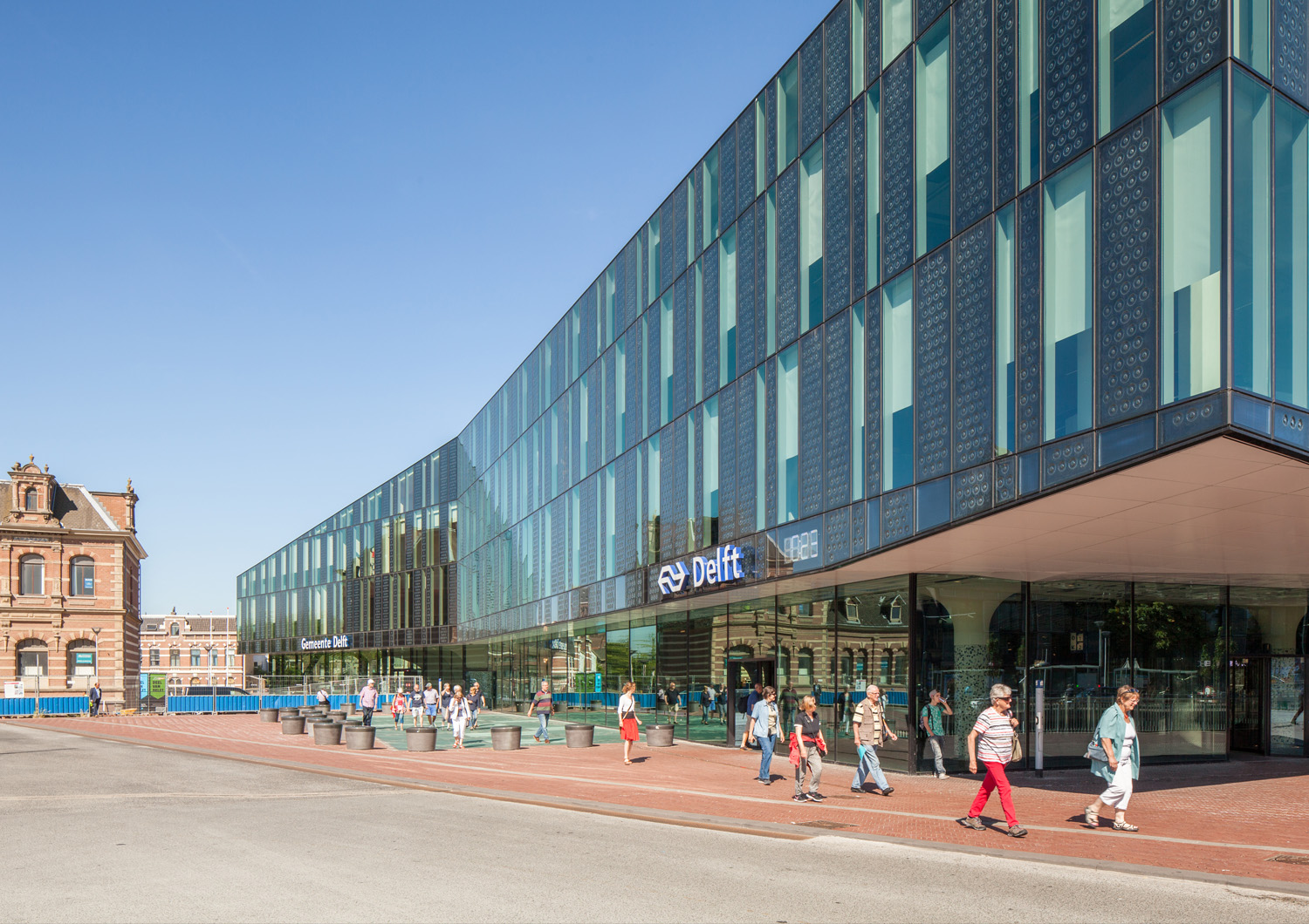 Delft City Hall and Train Station