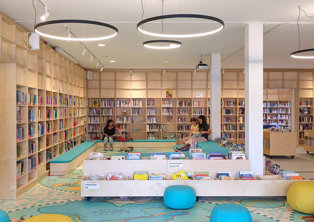 Mecanoo completes modernization of OBA Mercatorplein Library > Mecanoo