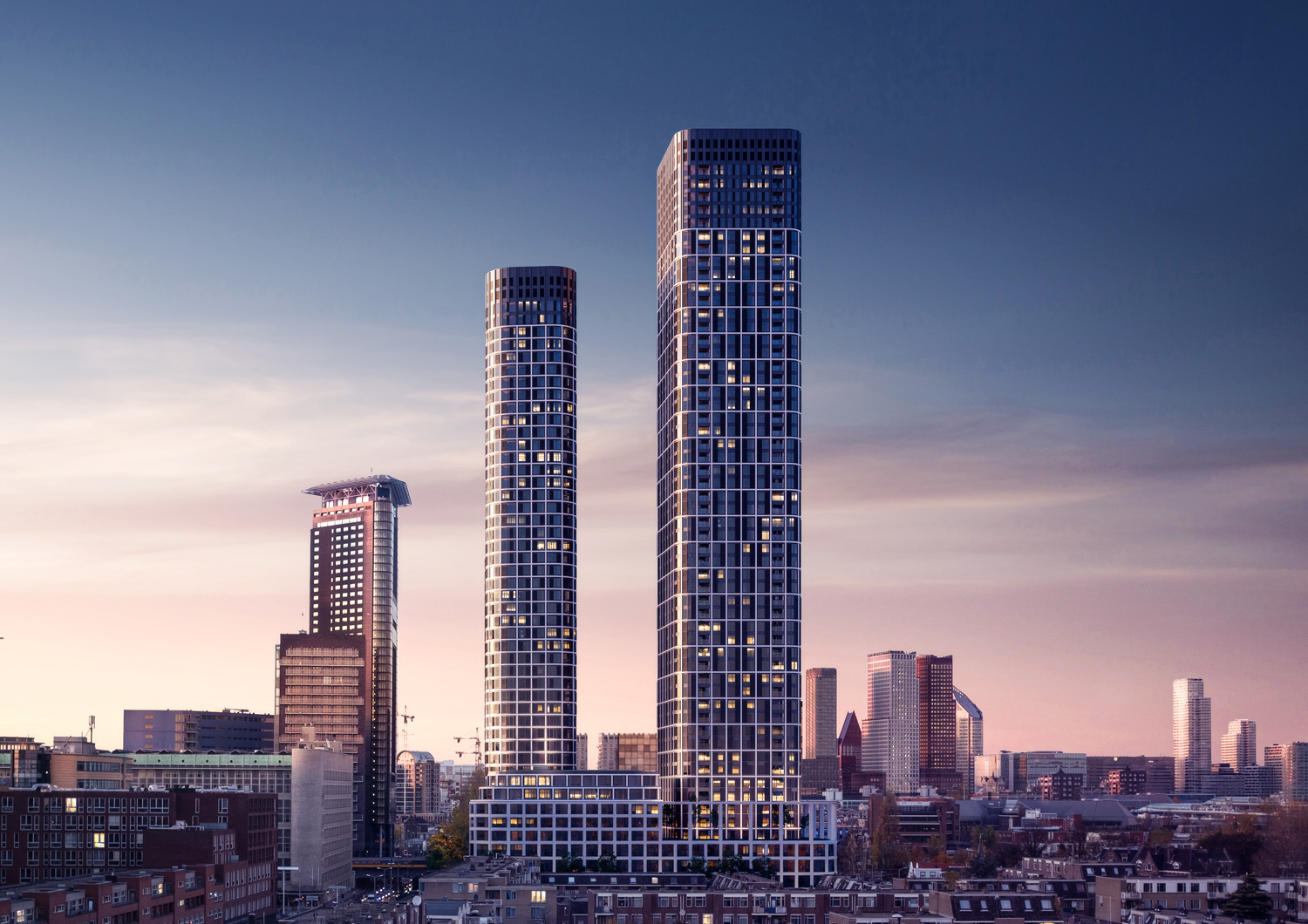 Mecanoo wins approval for The Grace high-rise ensemble in The Hague ...